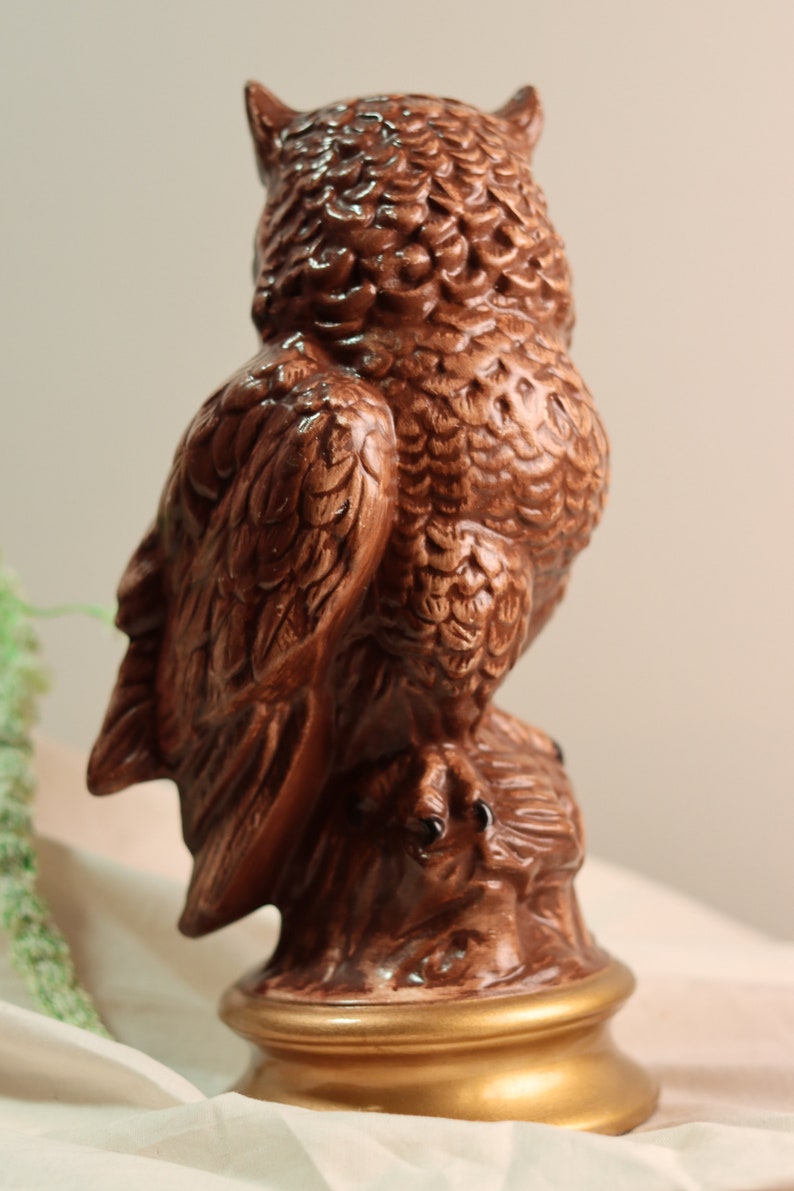 Vintage Ceramic Owl Figurine Decor - Etsy