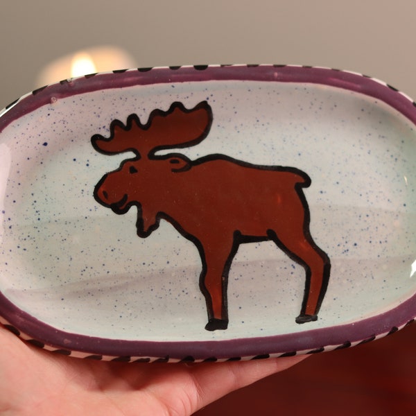 Moose Plate - Etsy