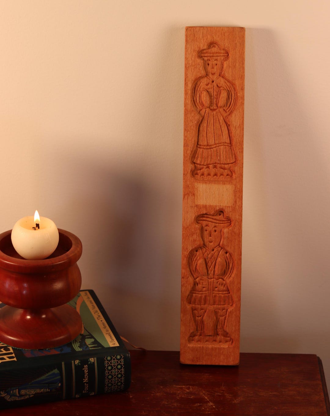 Hand Carved Wooden Holland Dutch Butter or Cookie Decorative Figure ...