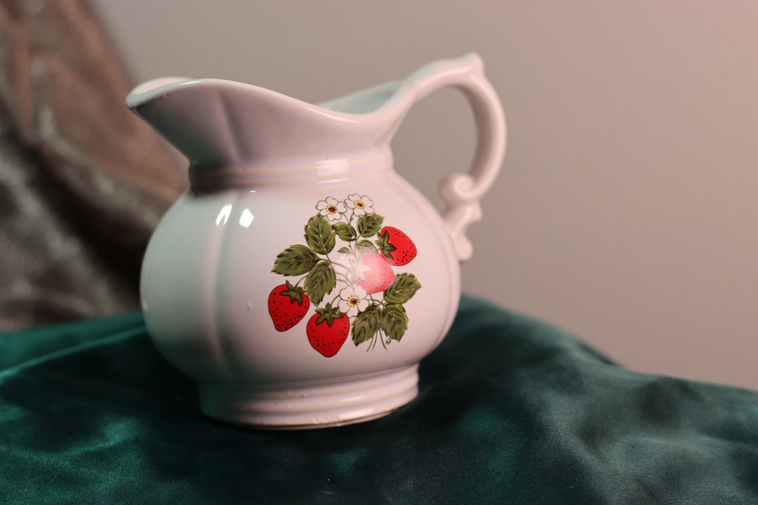 Vintage Mccoy Strawberry Pitcher - Etsy