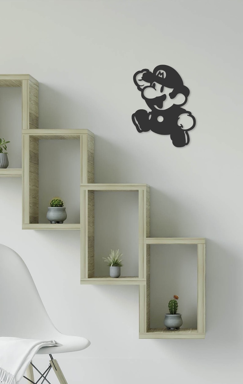 Mario, Single Piece, Laser Cutting, Engraving, Cnc Milling, 3d Printing ...