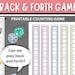 Printable Math Counting Game: Back and Forth Dice Game (digital ...