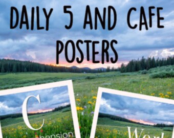 Daily 5 Cafe Signs - Etsy