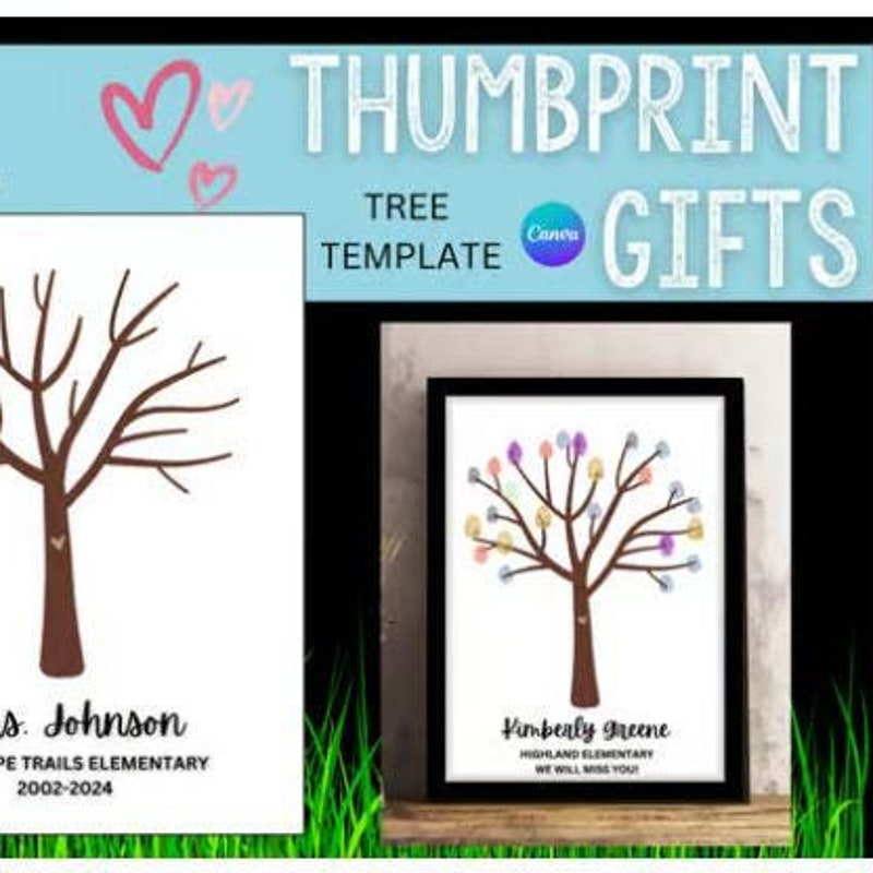 Fingerprint Tree - Etsy