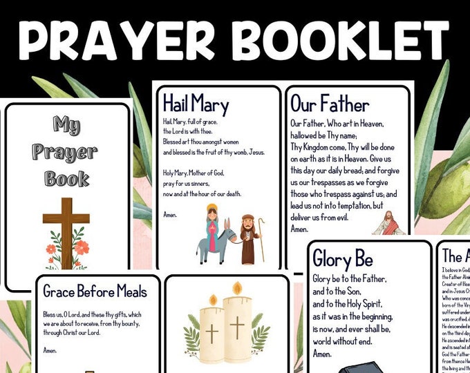Prayer Booklet | Printable | 19 Prayers Included | Sunday School ...