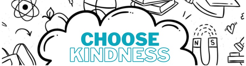 Choose Kind Bookmarks: Black, White, and Aqua (printable PDF) - Etsy