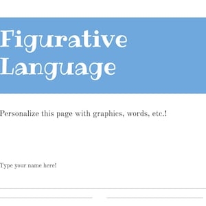 Figurative Language Google Slides | Metaphor Simile Hyperbole Idiom ...
