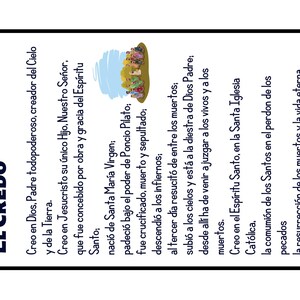 El Credo and Gloria Al Spanish Prayers | Printable in 3 Sizes | Bible ...