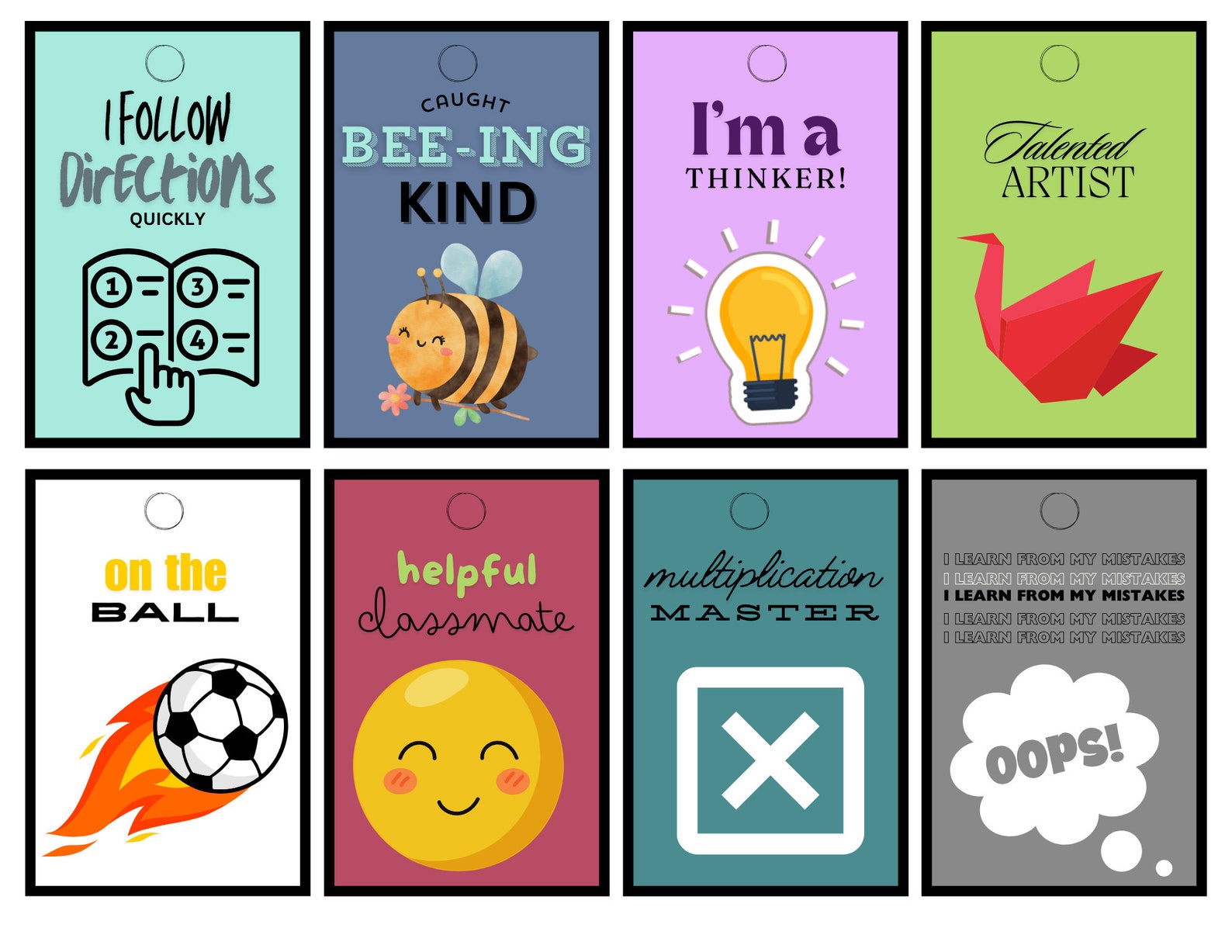 Brag Tags | Brave Tags | Motivation | Classroom Management | Goal ...