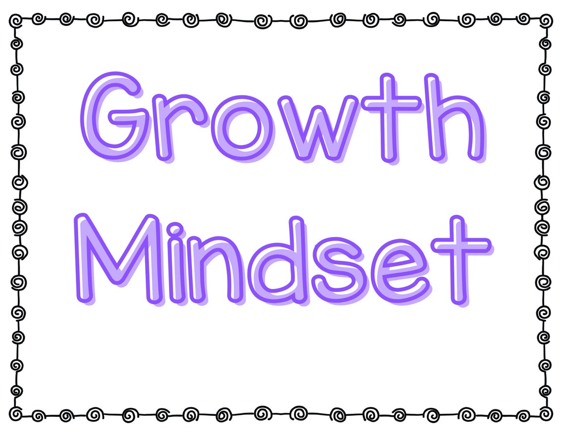 Growth Mindset Bulletin Board Printables Posters Social Emotional ...