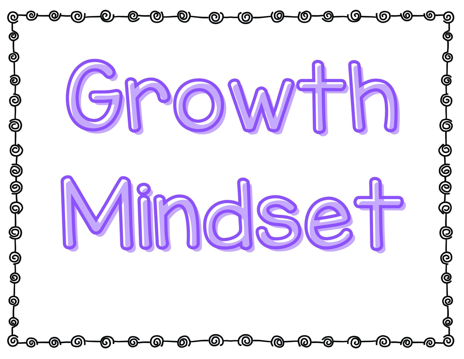 Growth Mindset Bulletin Board Printables Posters Social Emotional ...