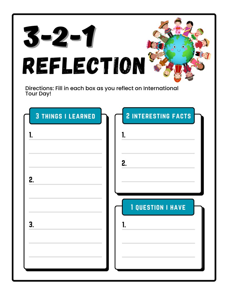 Reflection Pages | Worksheets for Any Subject | Canva Link Included ...
