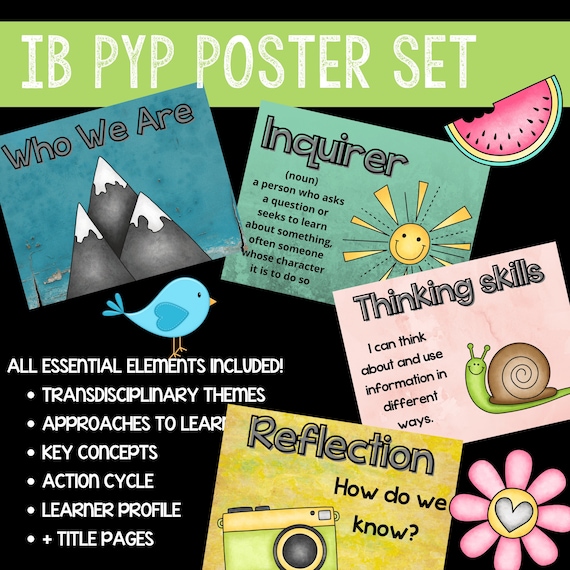 IB PYP Poster Set Cute Camping Theme All Essential Elements - Etsy ...