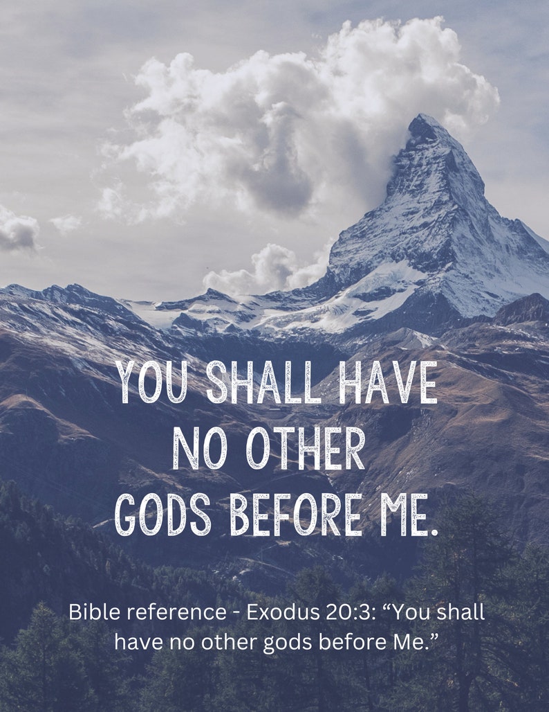 Ten Commandments Posters | Mountains Photos | Catholic School | Sunday ...