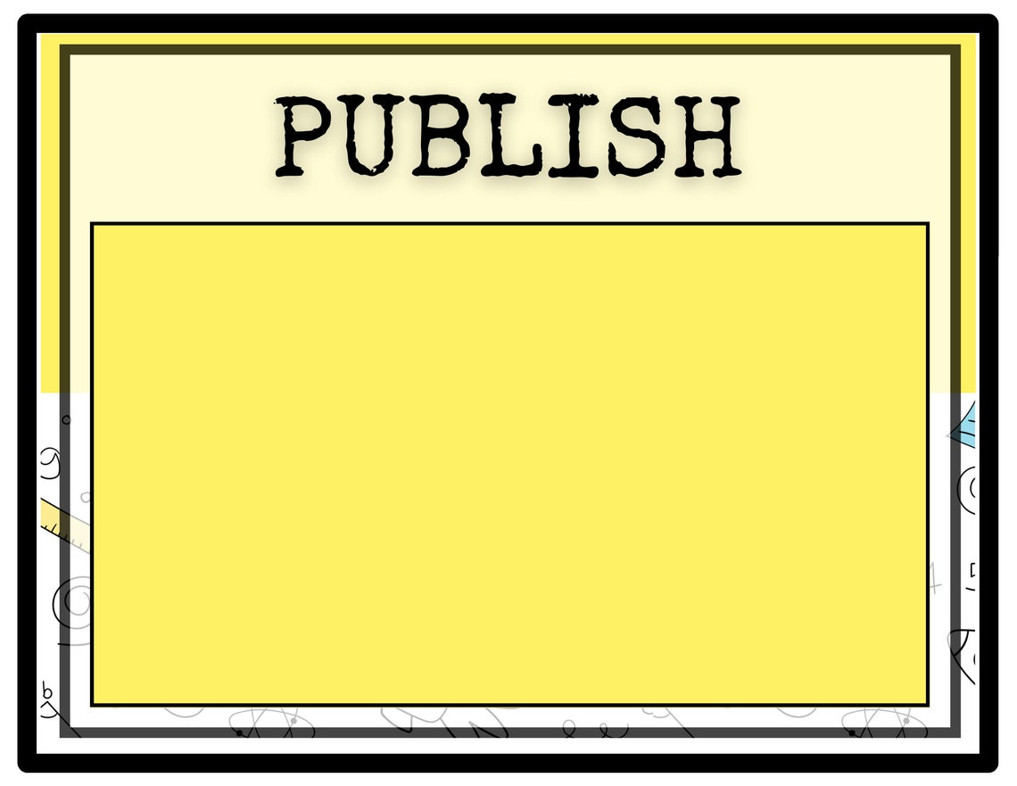 Writing Process Posters Printables Presentation | Prewrite Brainstorm ...