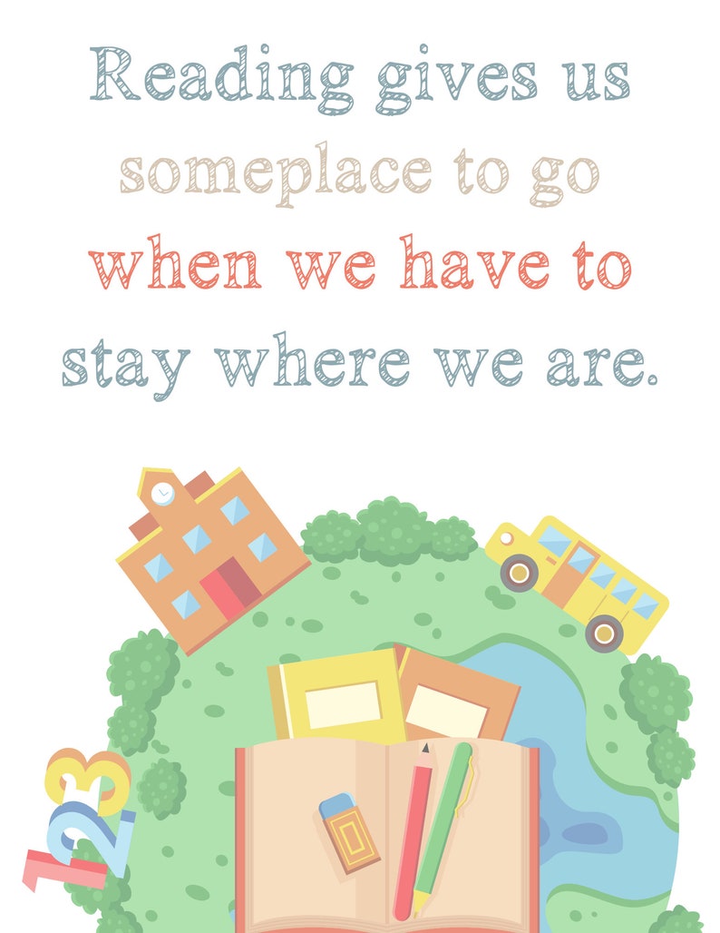 Reading Poster Set | Printable | Literacy | Library | ELA | English ...