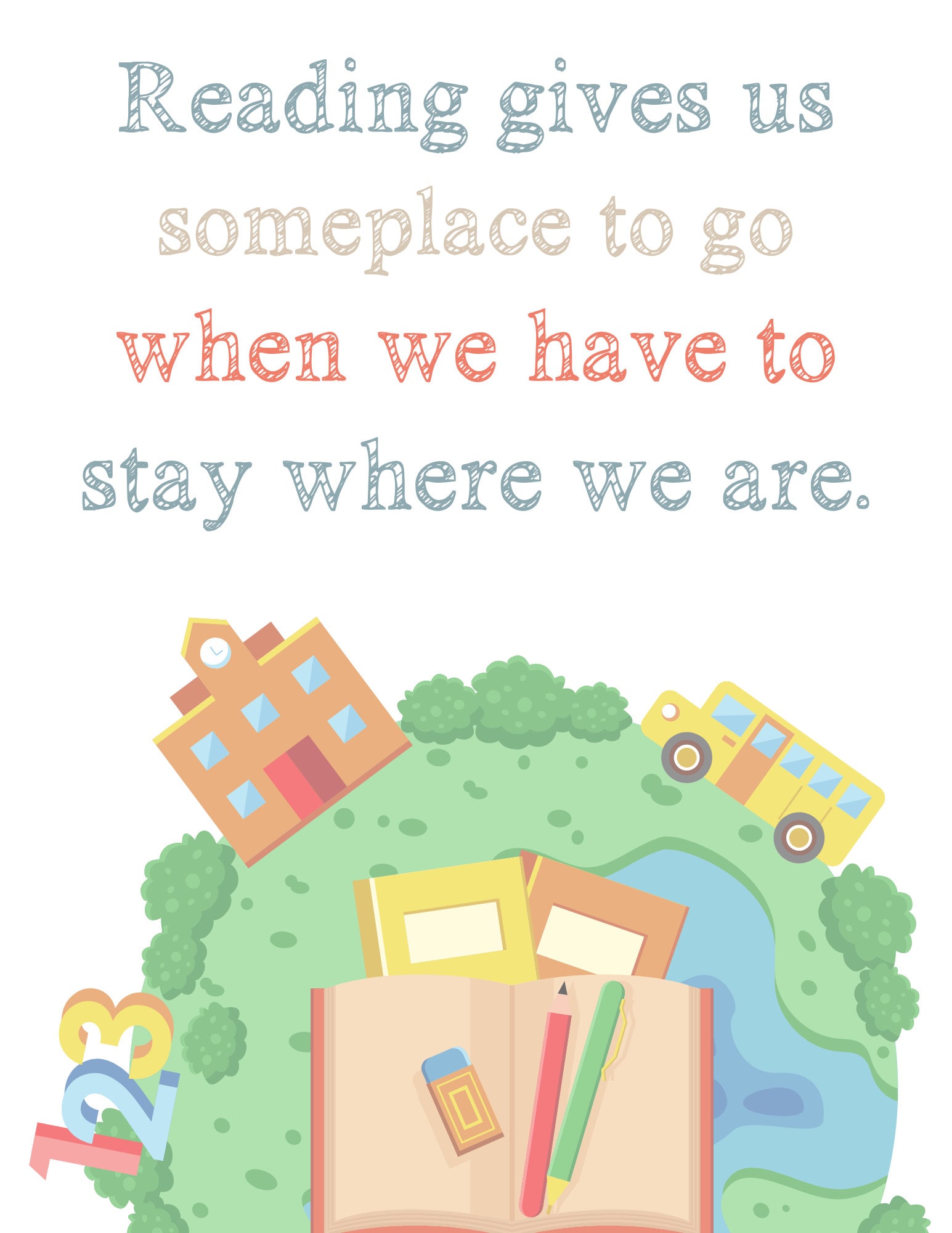 Reading Poster Set | Printable | Literacy | Library | ELA | English ...