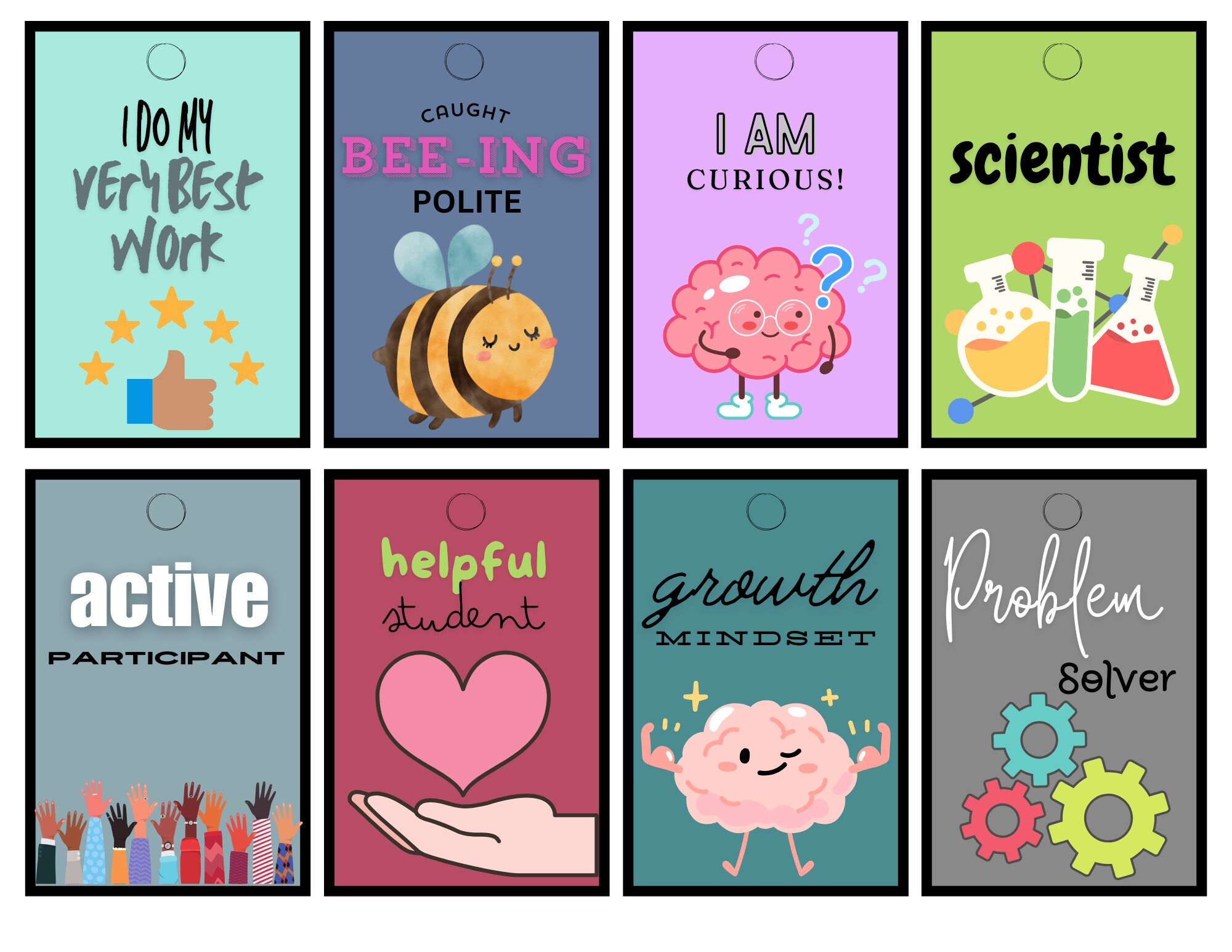 Brag Tags | Brave Tags | Motivation | Classroom Management | Goal ...