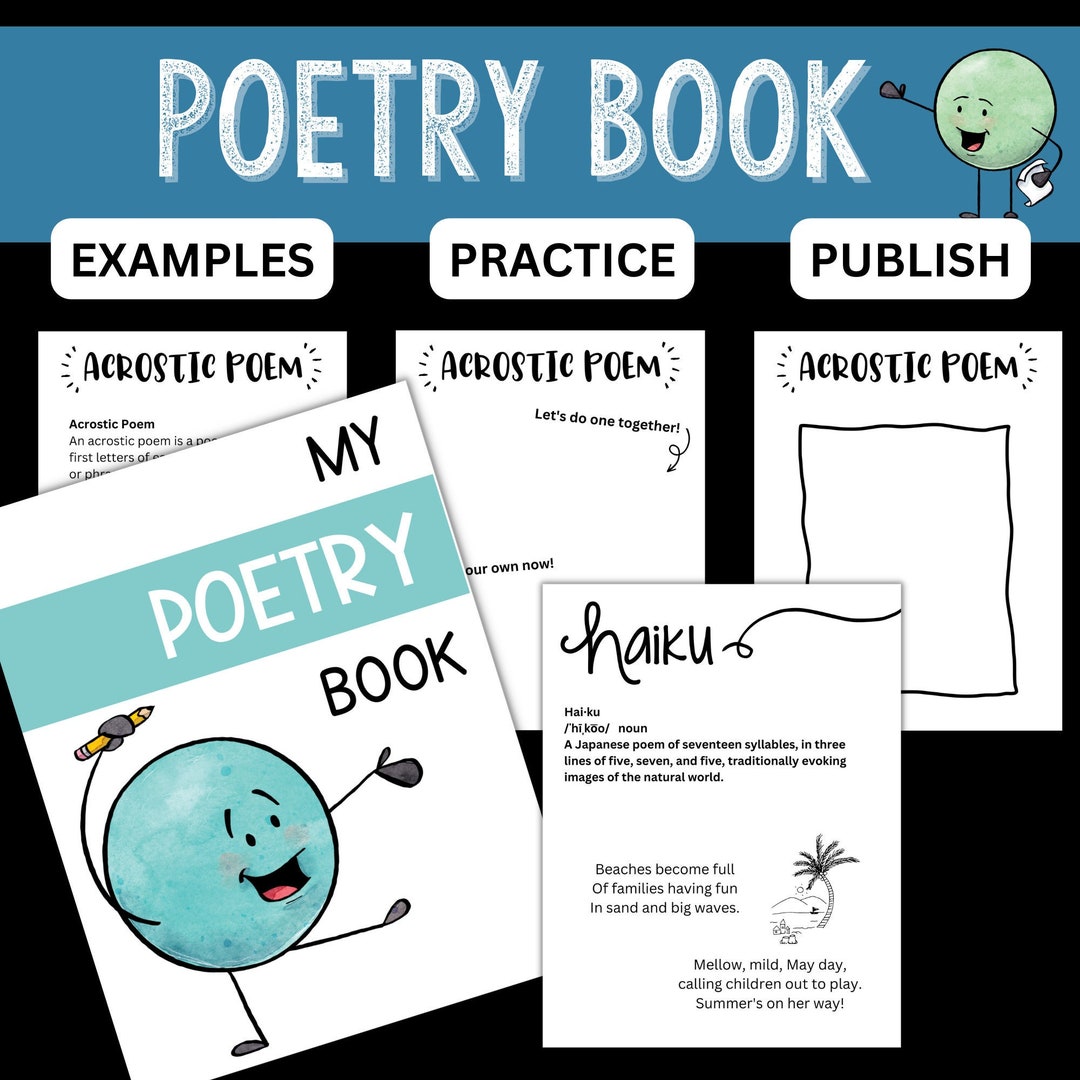Poetry Book | Lessons Examples Definitions | Practice Publish | 2 Books ...