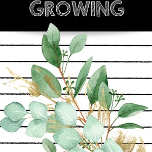 Eucalyptus Theme Classroom Poster Set | Growth Mindset | 10 Printables ...