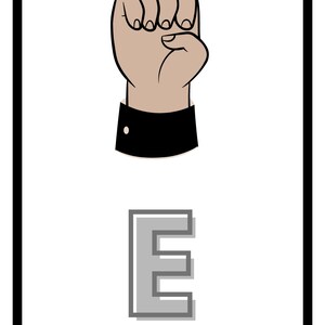 ASL Sign Language Alphabet Posters | Hearing-impaired | Special ...