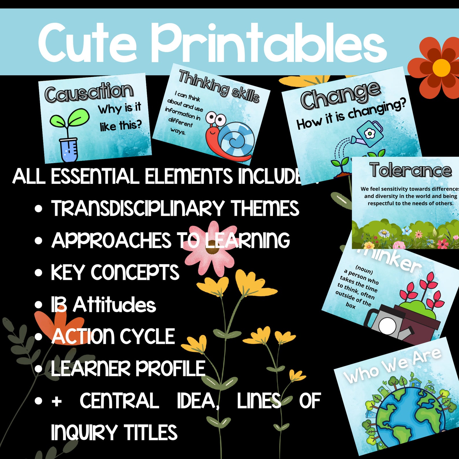 IB PYP Printable Poster Set for Primary and Intermediate Classrooms ...