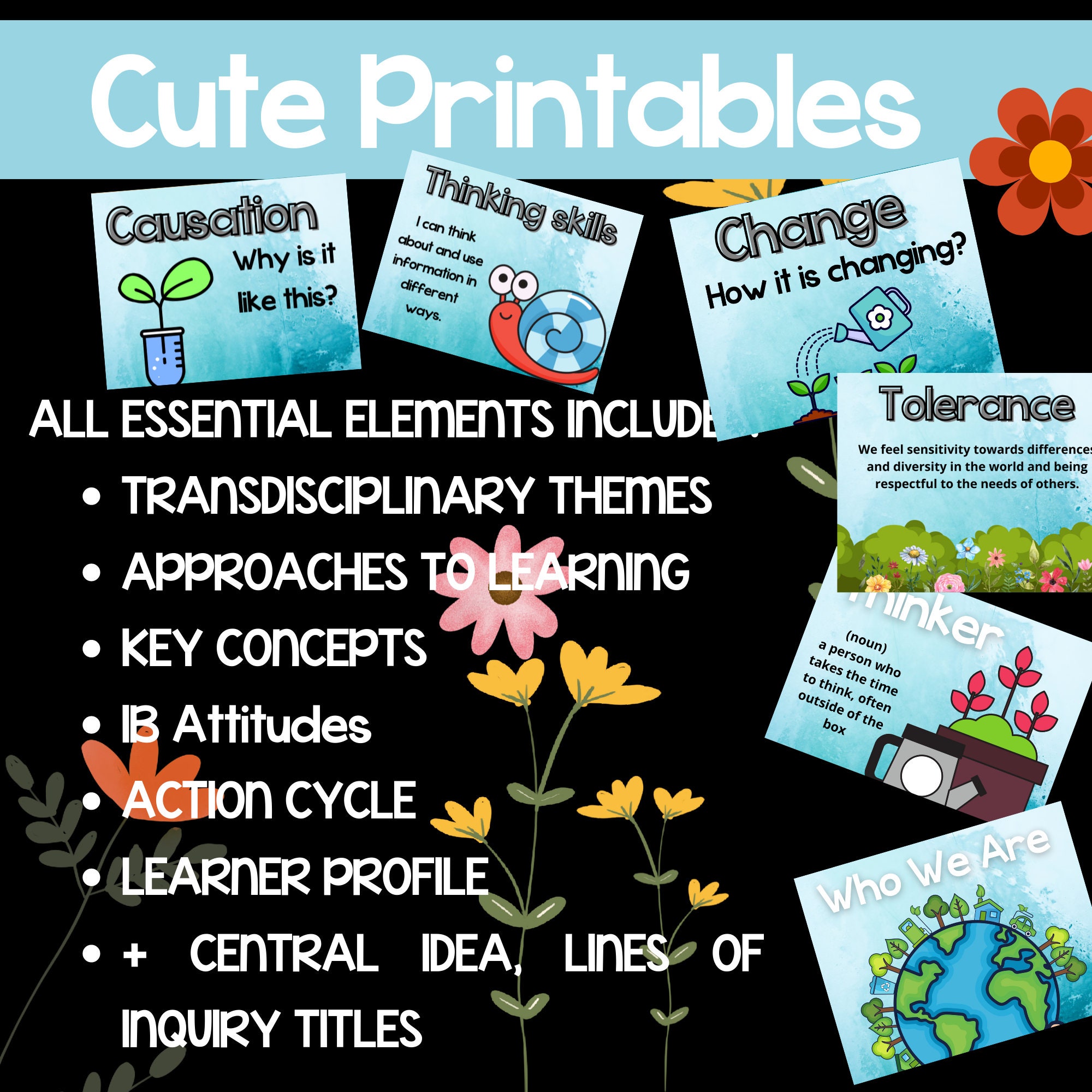 IB PYP Printable Poster Set for Primary and Intermediate Classrooms ...