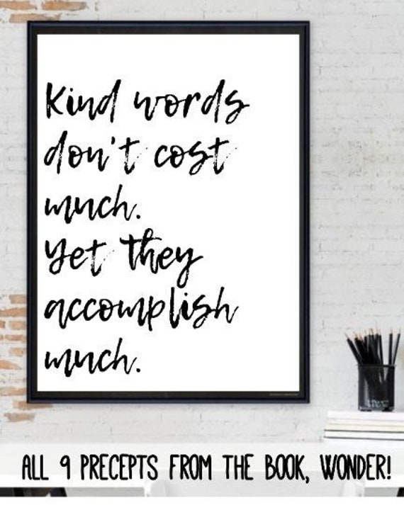 Wonder By Rj Palacio Precepts