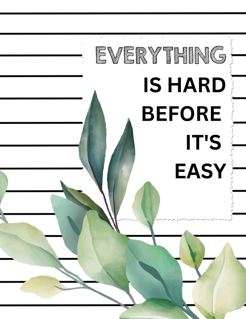 Eucalyptus Theme Classroom Poster Set Growth Mindset 10 Printables ...