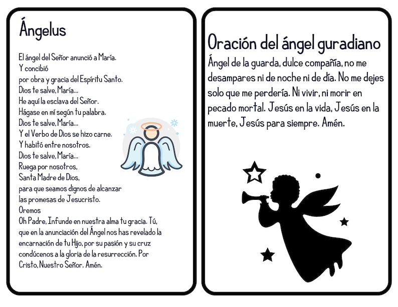 Spanish Catholic Prayer Booklet: 25 Traditional Prayers (printable PDF ...