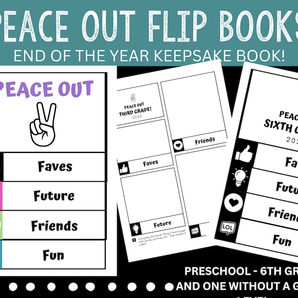 End of School Memory Book - Etsy