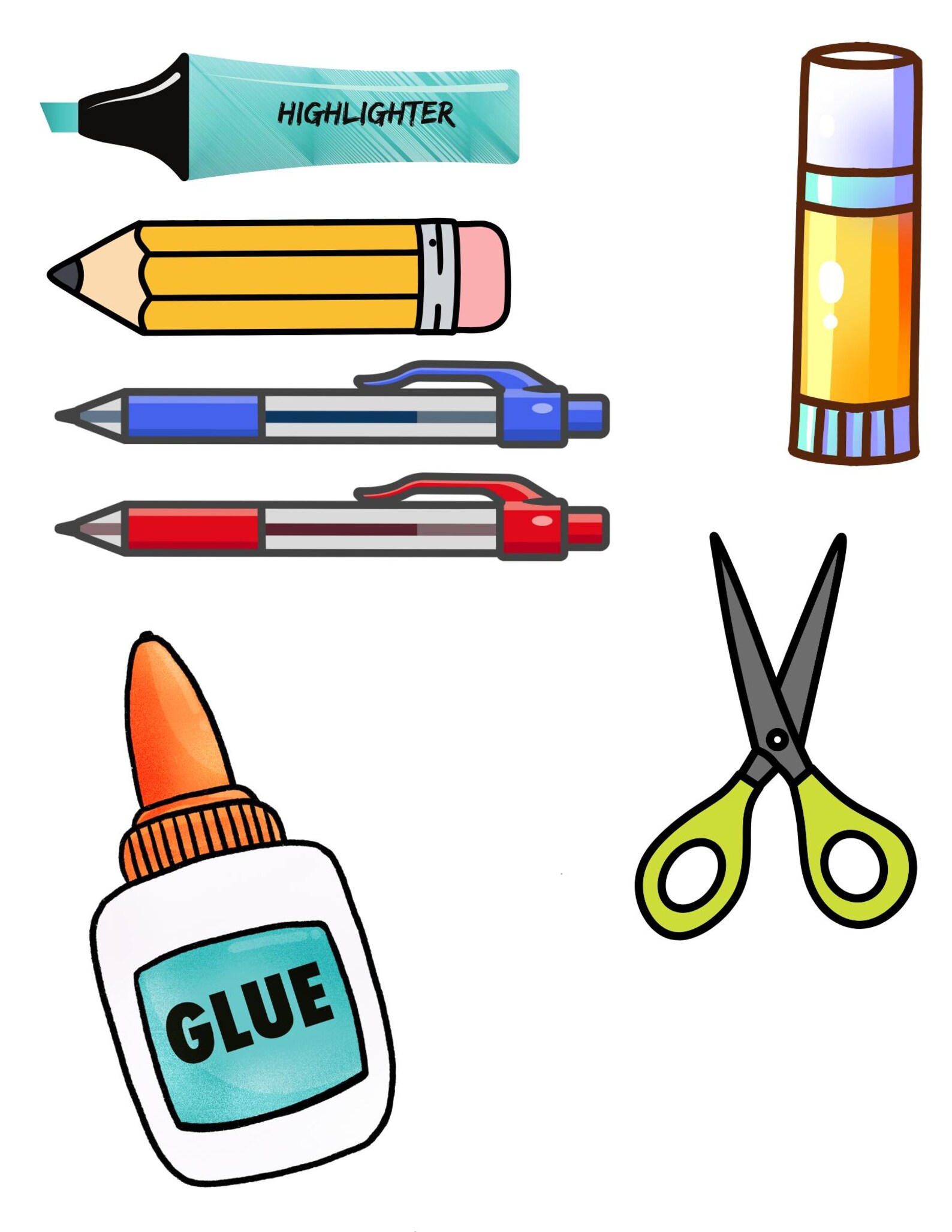 Supplies You Will Need | Cut-outs for Classroom Whiteboard | Classroom ...