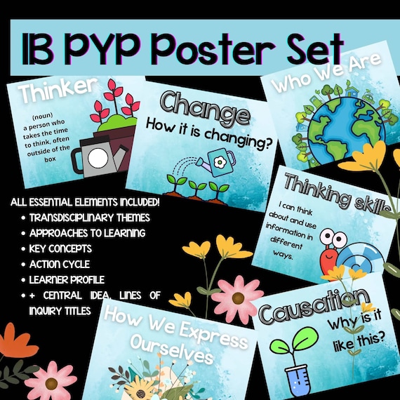 IB PYP Printable Poster Set for Primary and Intermediate - Etsy