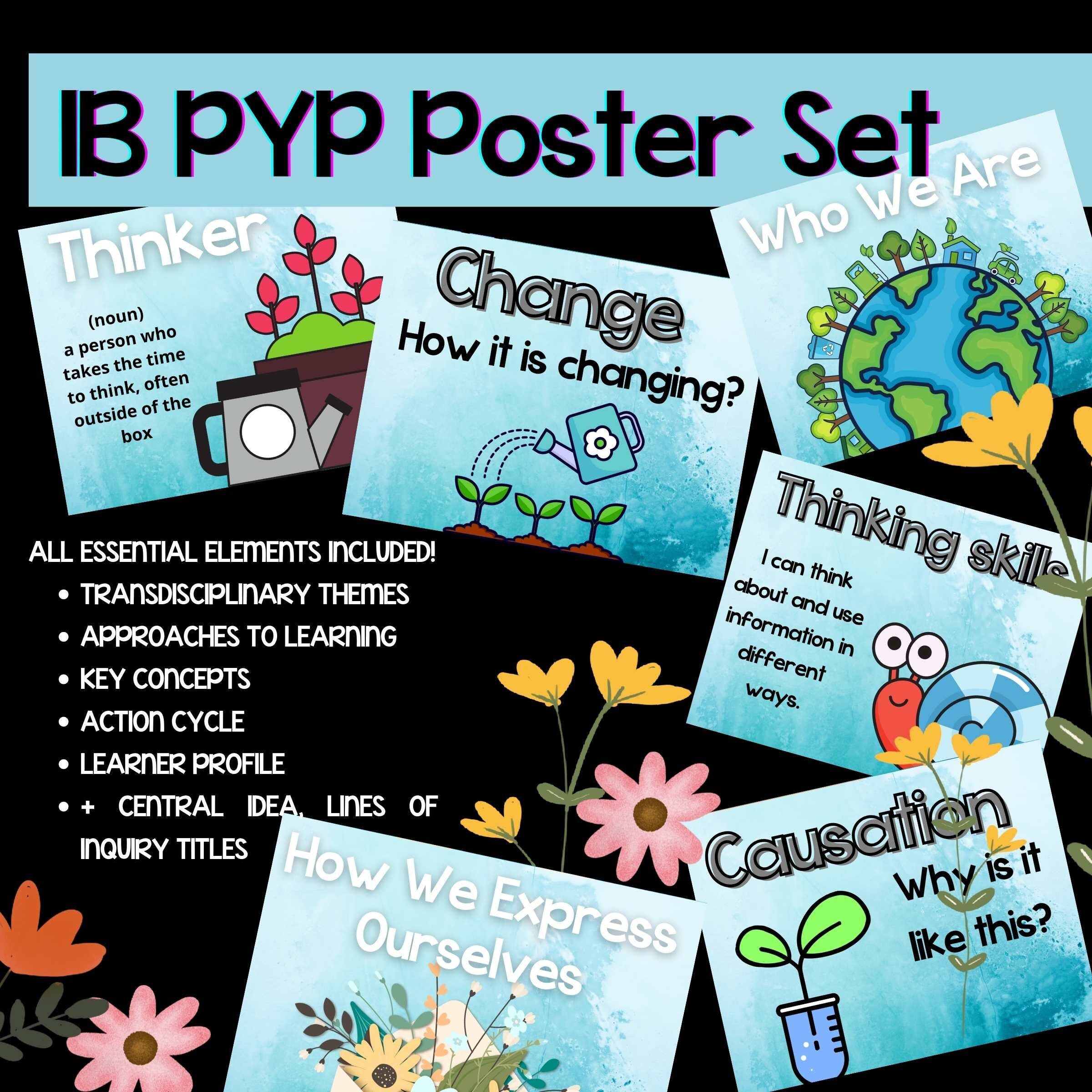 IB PYP Printable Poster Set for Primary and Intermediate - Etsy