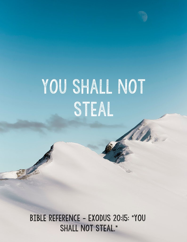 Ten Commandments Posters | Mountains Photos | Catholic School | Sunday ...