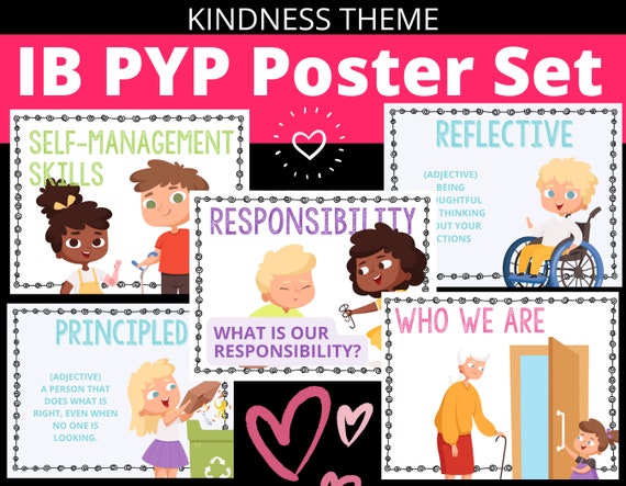 IB PYP Poster Set With Kindness Theme Printables Posters - Etsy