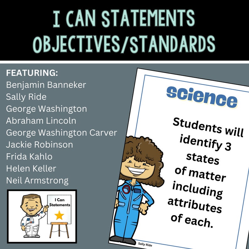Learning Target Signs Editable Standards I Can Statements Objectives ...