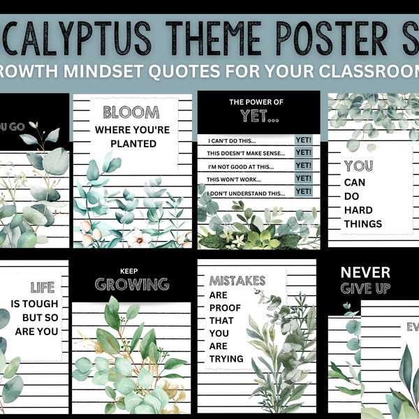 Growth Mindset Poster - Etsy