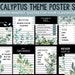 Eucalyptus Theme Classroom Poster Set Growth Mindset 10 Printables ...