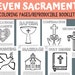 Seven Sacraments Coloring Book & Posters - Catholic Education - Etsy