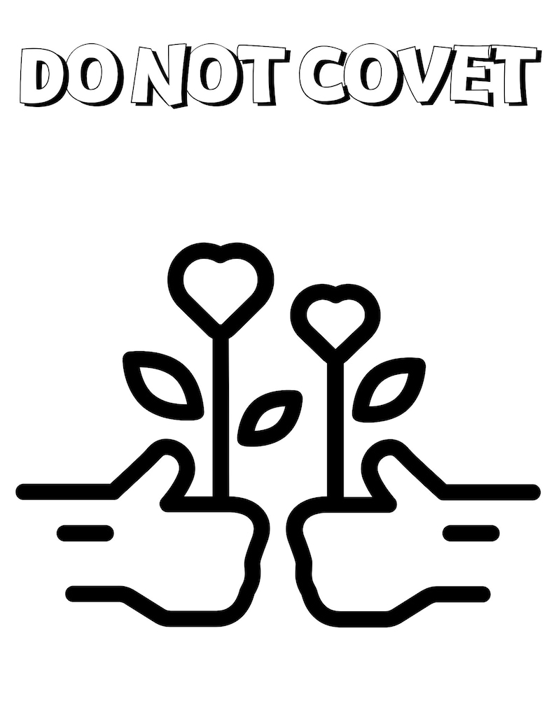 Ten Commandments Coloring Book: Kid-friendly Sunday School Printables ...