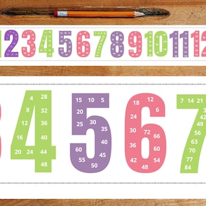 Math Visual Aids: Hundred Chart, Multiplication Table (PDF Printables ...