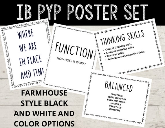 IB PYP Poster Set All Essential Elements Included - Etsy