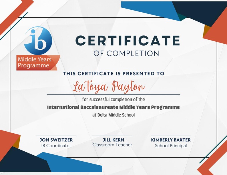 International Baccalaureate Certificates | Diploma Programme ...