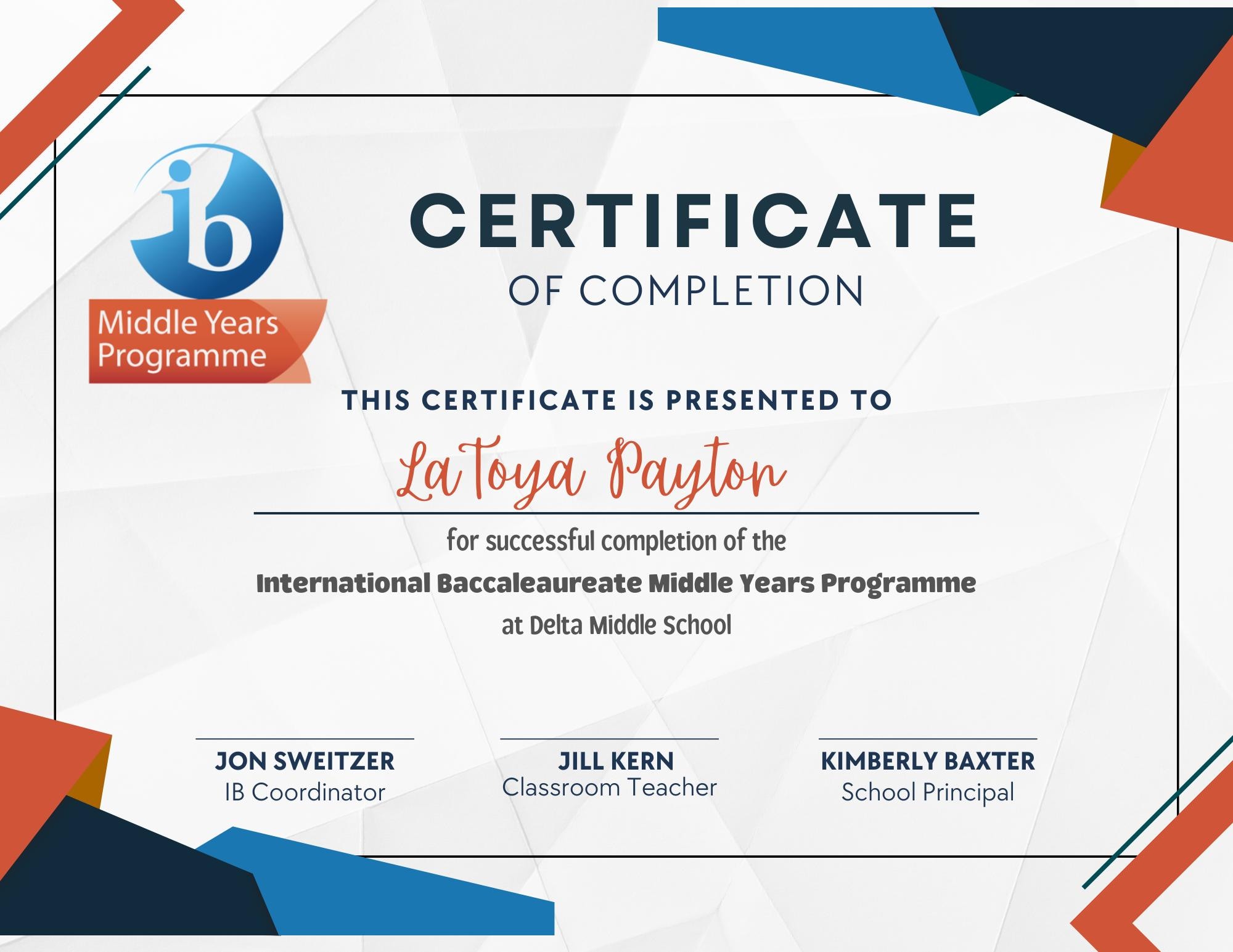 International Baccalaureate Certificates | Diploma Programme ...