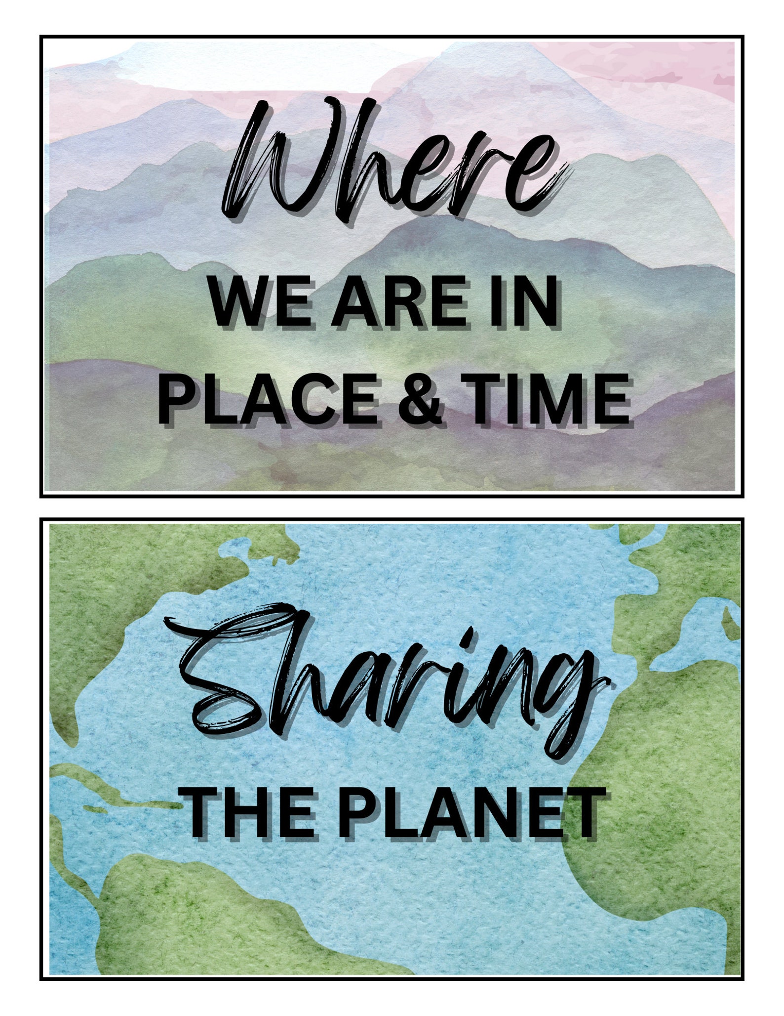 IB PYP Set Watercolor | All Essential Elements Included + MORE | Print ...