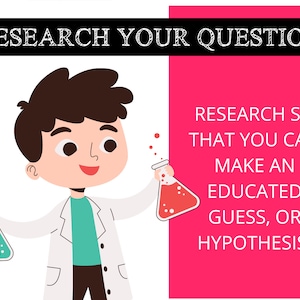 Scientific Method Process Printable Posters | Cute Clip Art of Students ...