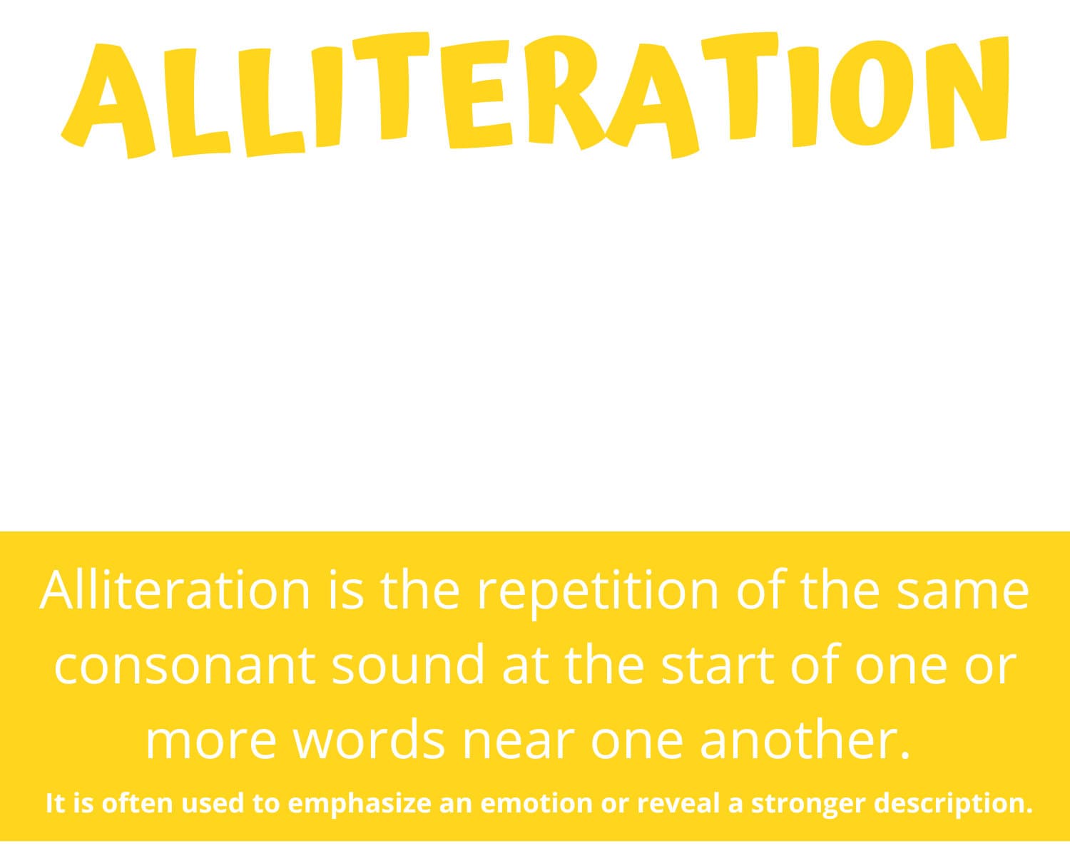 Alliteration Definition
