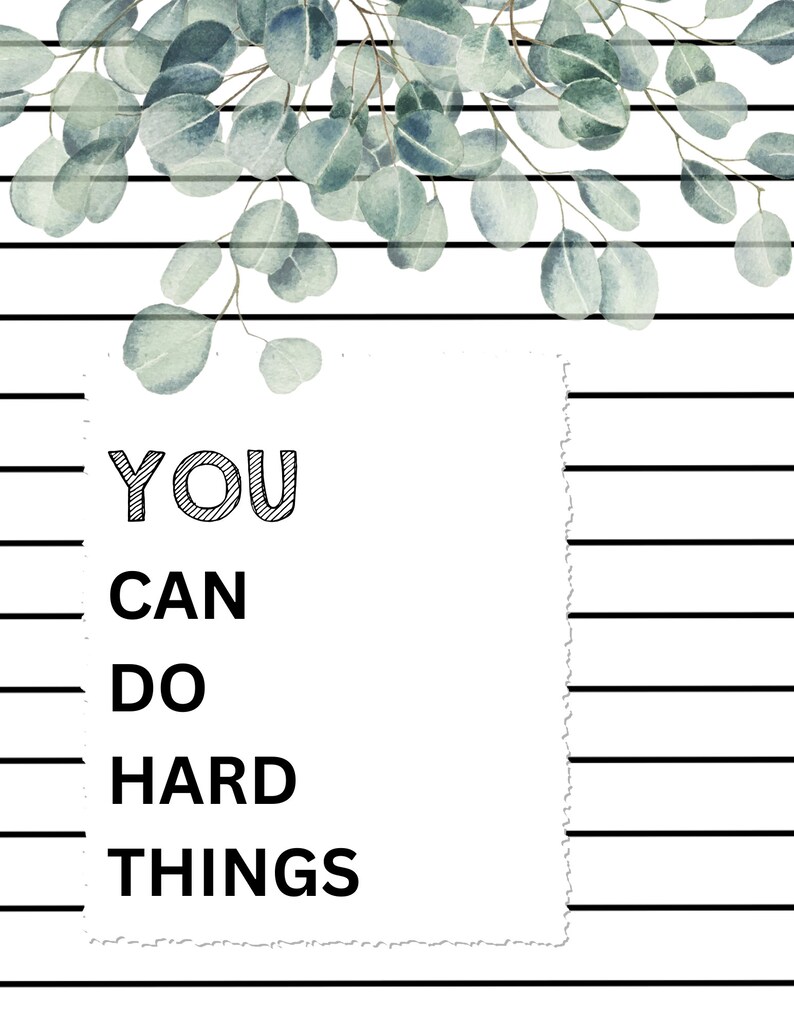 Eucalyptus Theme Classroom Poster Set Growth Mindset 10 Printables ...
