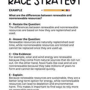 RACE Strategy for Writing | Responding to Text | Short Constructed ...